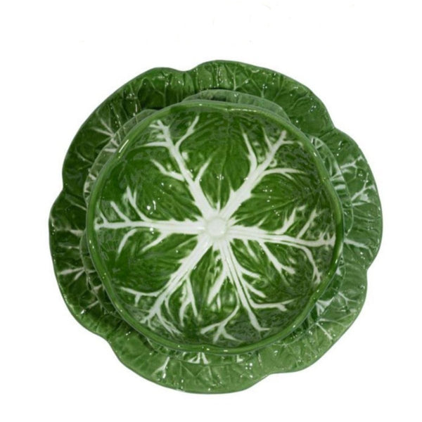 Cabbage Salad Plate - Leaf Green - A WANDERLUST HOME