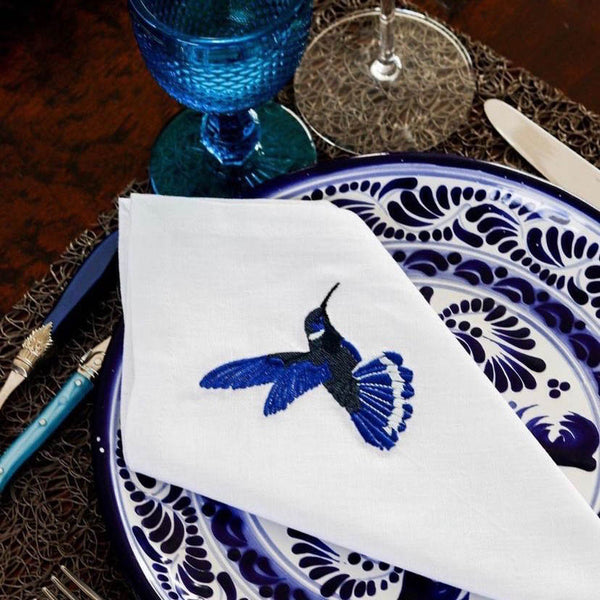 Hummingbird Napkins (Set of 6) - A WANDERLUST HOME